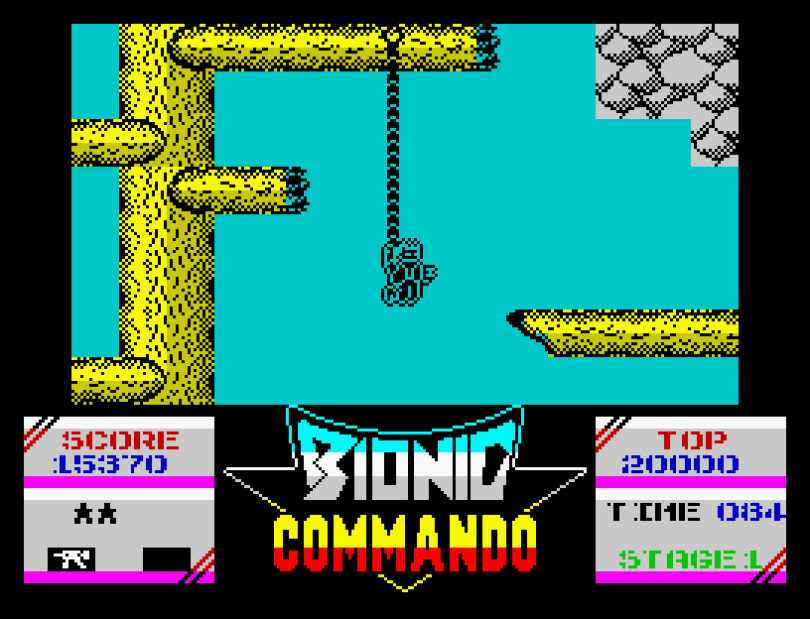 Bionic Commando ZX Spectrum 26 | The King of Grabs