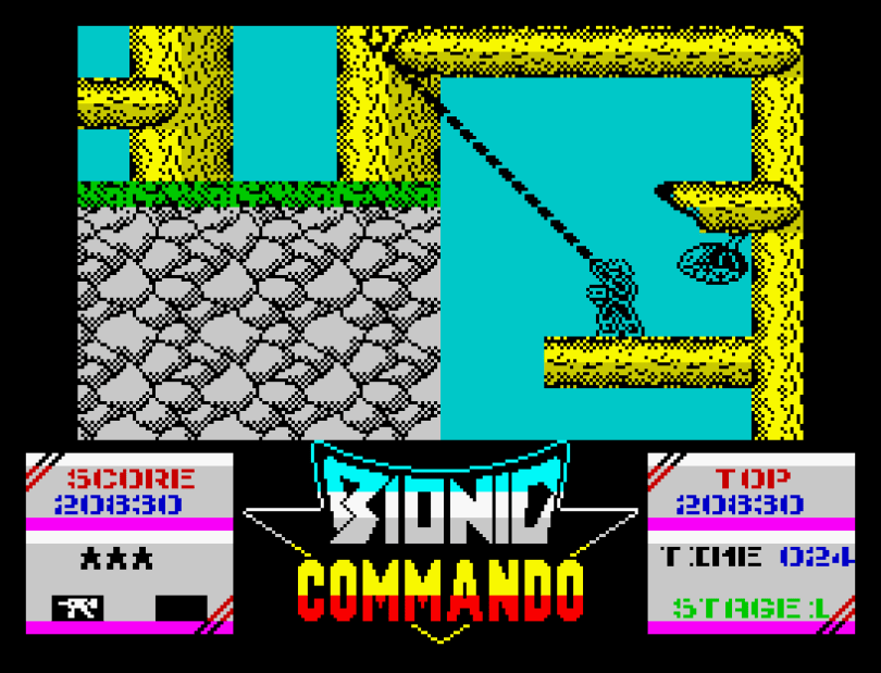 Bionic Commando ZX Spectrum 27 | The King of Grabs