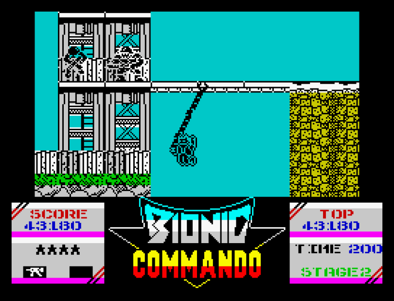 Bionic Commando ZX Spectrum 31 | The King of Grabs