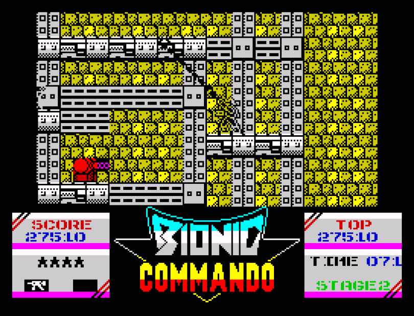 Bionic Commando ZX Spectrum 38 | The King of Grabs