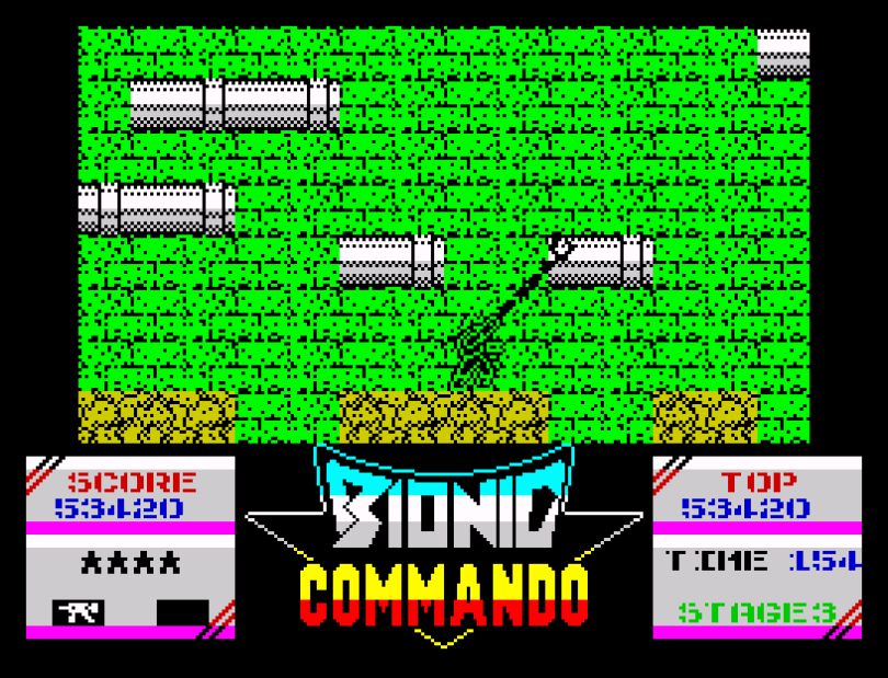 Bionic Commando ZX Spectrum 47 | The King of Grabs