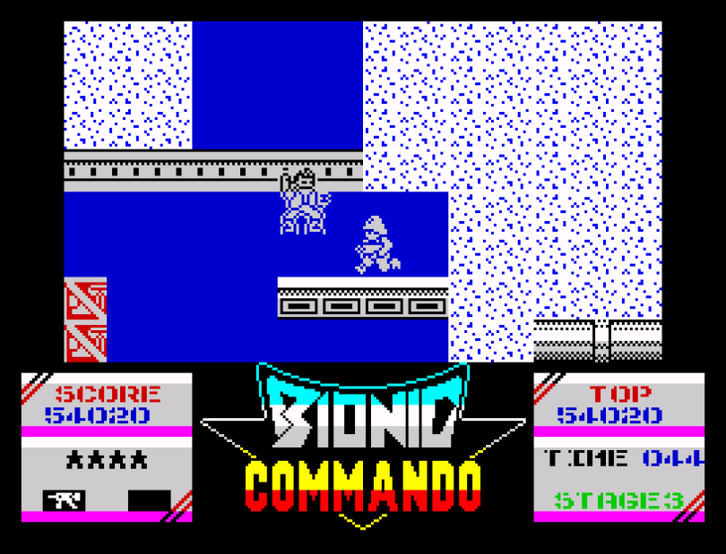 Bionic Commando ZX Spectrum 52 | The King of Grabs