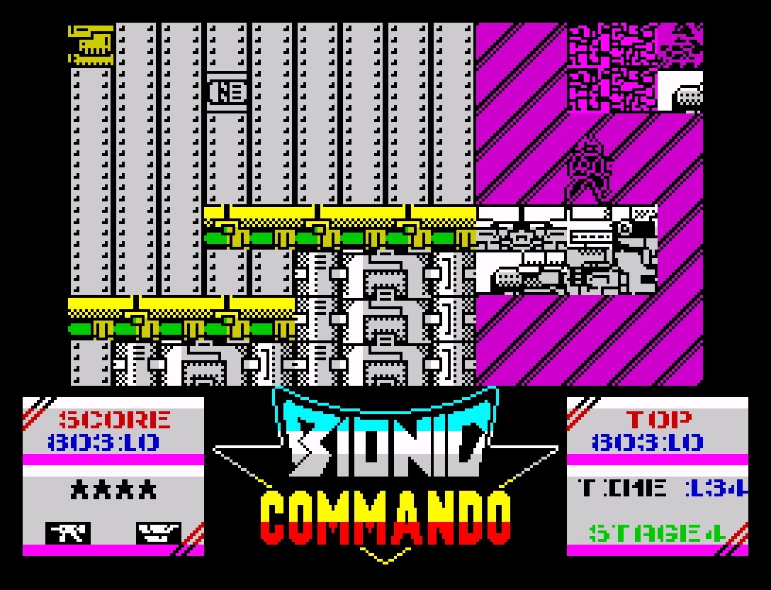Bionic Commando ZX Spectrum 64 | The King of Grabs