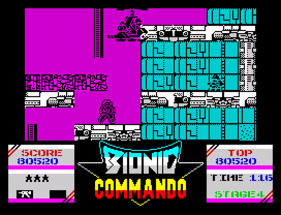 Bionic Commando ZX Spectrum 66 | The King of Grabs