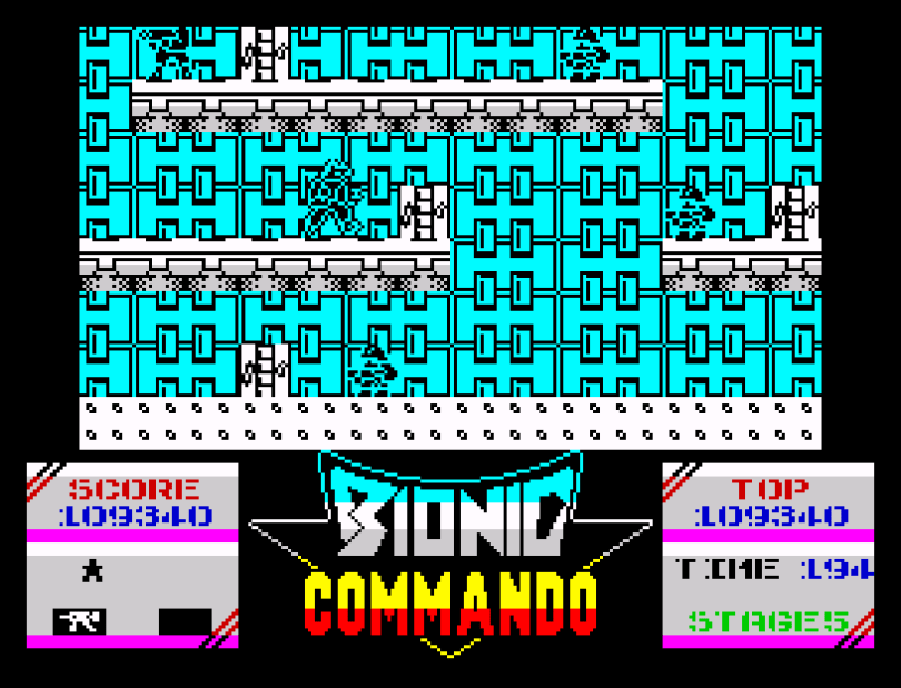 Bionic Commando ZX Spectrum 77 | The King of Grabs