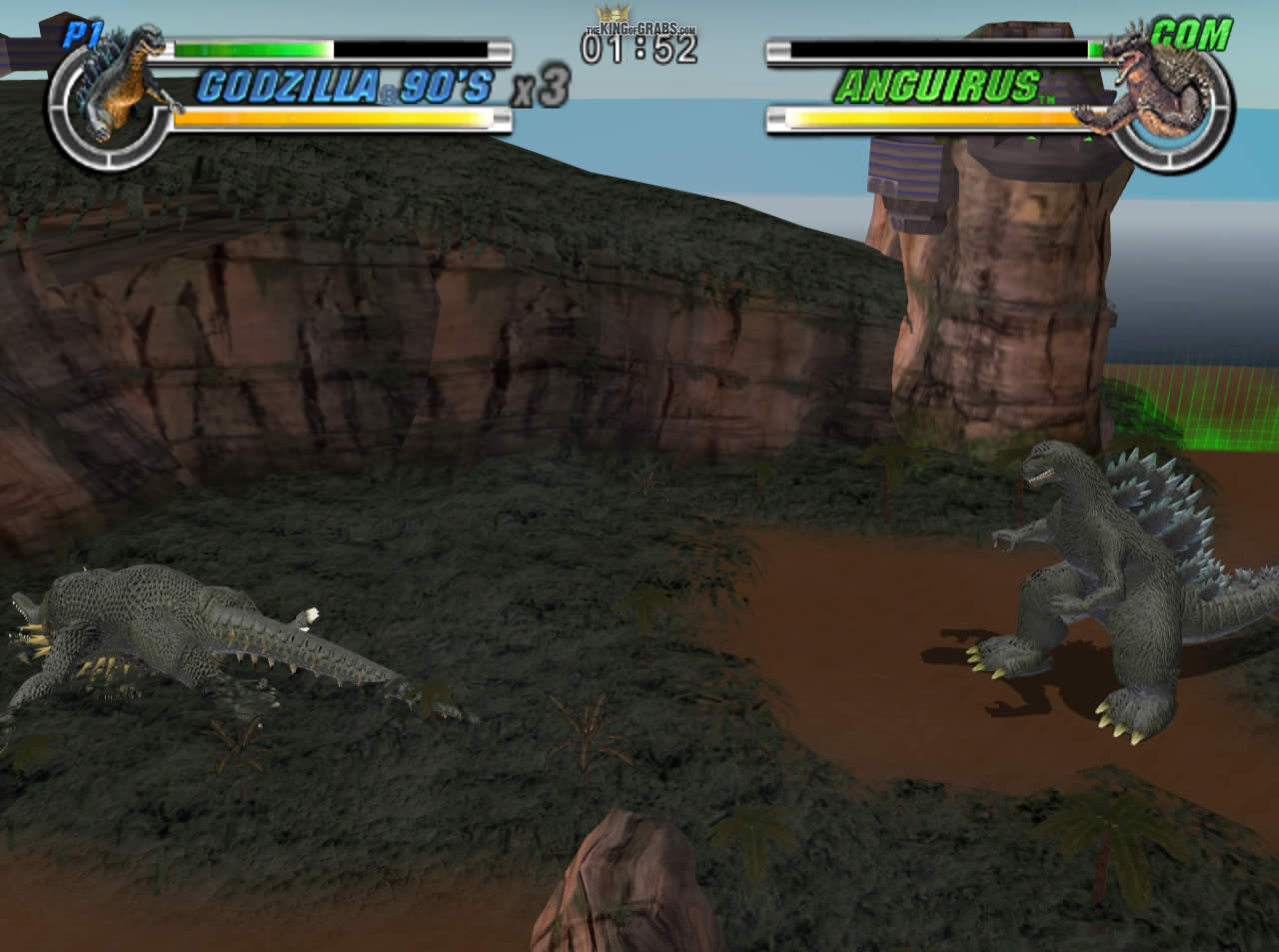 Godzilla – Destroy All Monsters Melee GameCube 021 | The King of Grabs