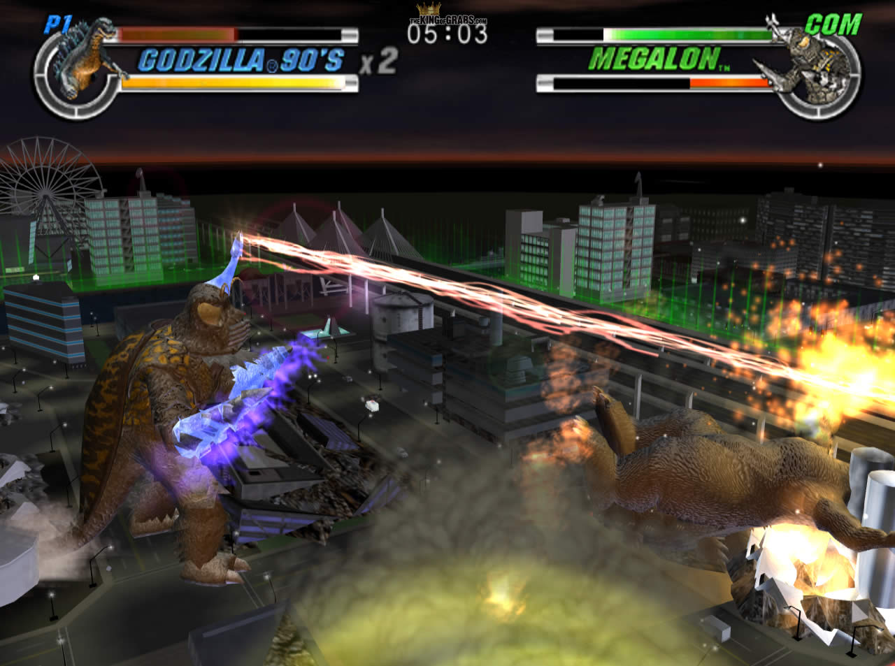 Godzilla – Destroy All Monsters Melee GameCube 038 | The King of Grabs