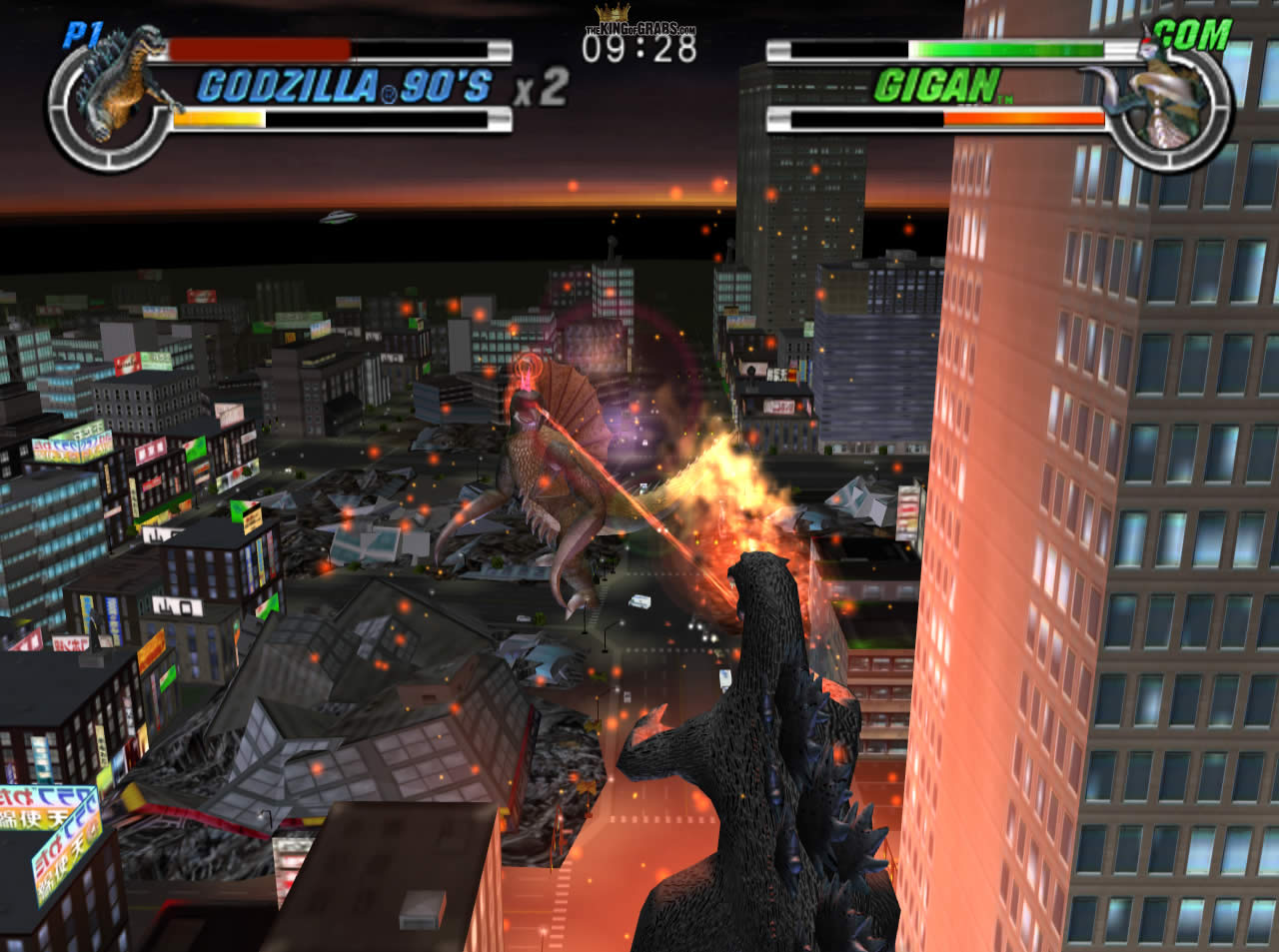 Godzilla – Destroy All Monsters Melee GameCube 089 | The King of Grabs