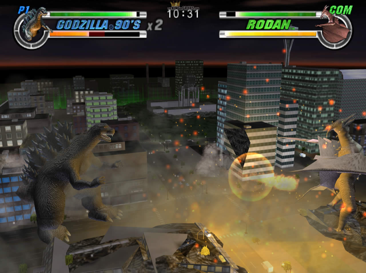 Godzilla – Destroy All Monsters Melee GameCube 108 | The King of Grabs