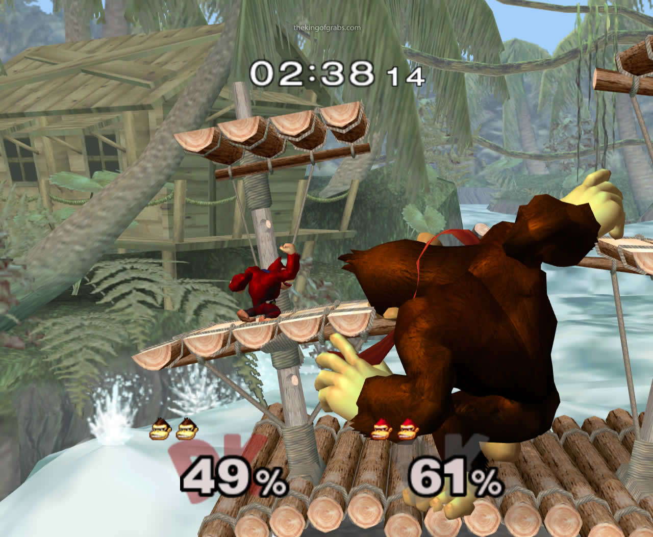 Super Smash Bros Melee GameCube 153 | The King of Grabs