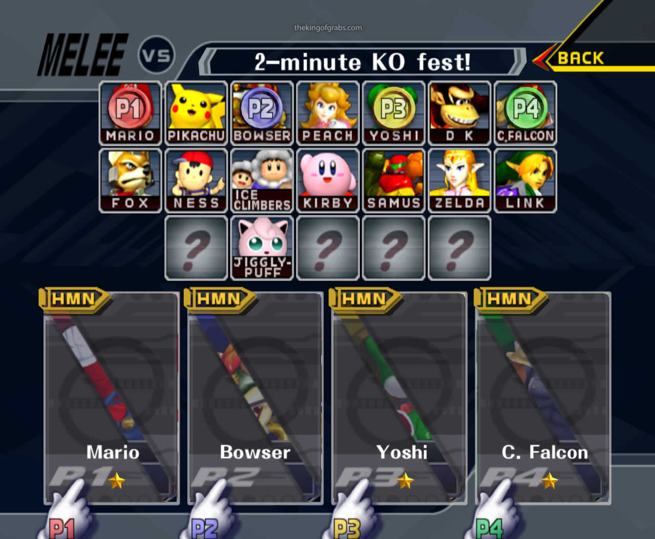 Super Smash Bros Melee GameCube 255 | The King of Grabs