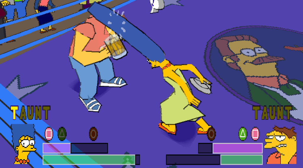 The Simpsons Wrestling, PlayStation | The King of Grabs